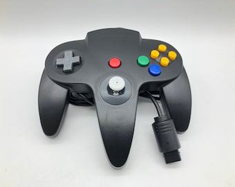 Official Nintendo 64 Black Controller N64 Gamepad for the | Etsy