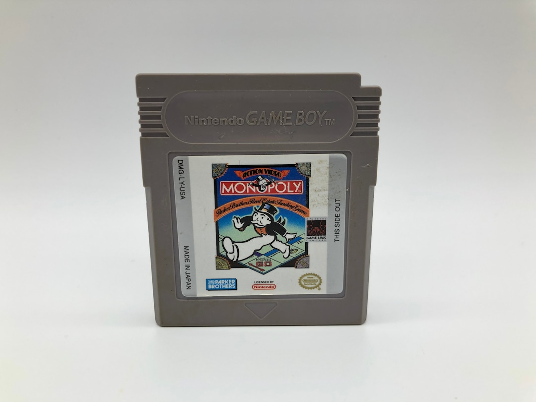Monopoly Game Boy, Gameboy, GB 1991 | Rare | Retro Video Game | Tested ...
