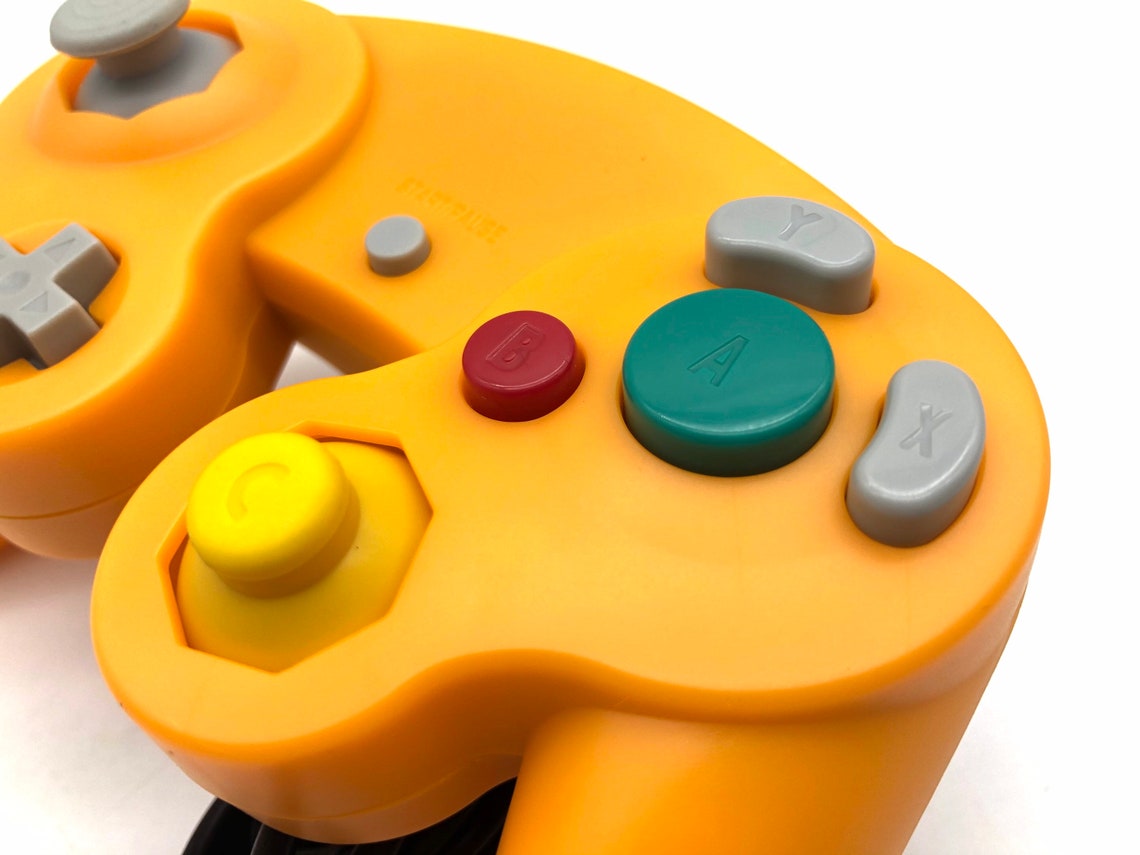 Nintendo Game Cube Orange Controller Gamecube Free Shipping - Etsy