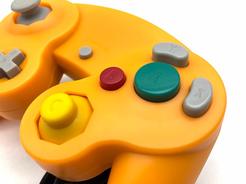 Nintendo Game Cube Orange Controller Gamecube Free Shipping - Etsy