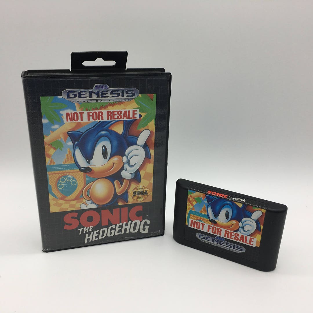 Sonic the Hedgehog - Sega Genesis 1991 - Original Case & Artwork - Etsy