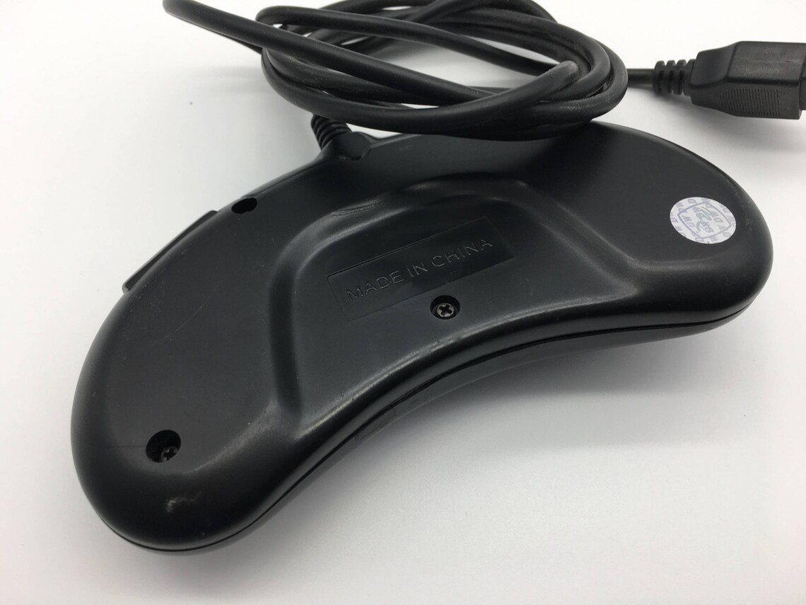 Sega Genesis 6 Button Controller Game Pad Premium Black With - Etsy