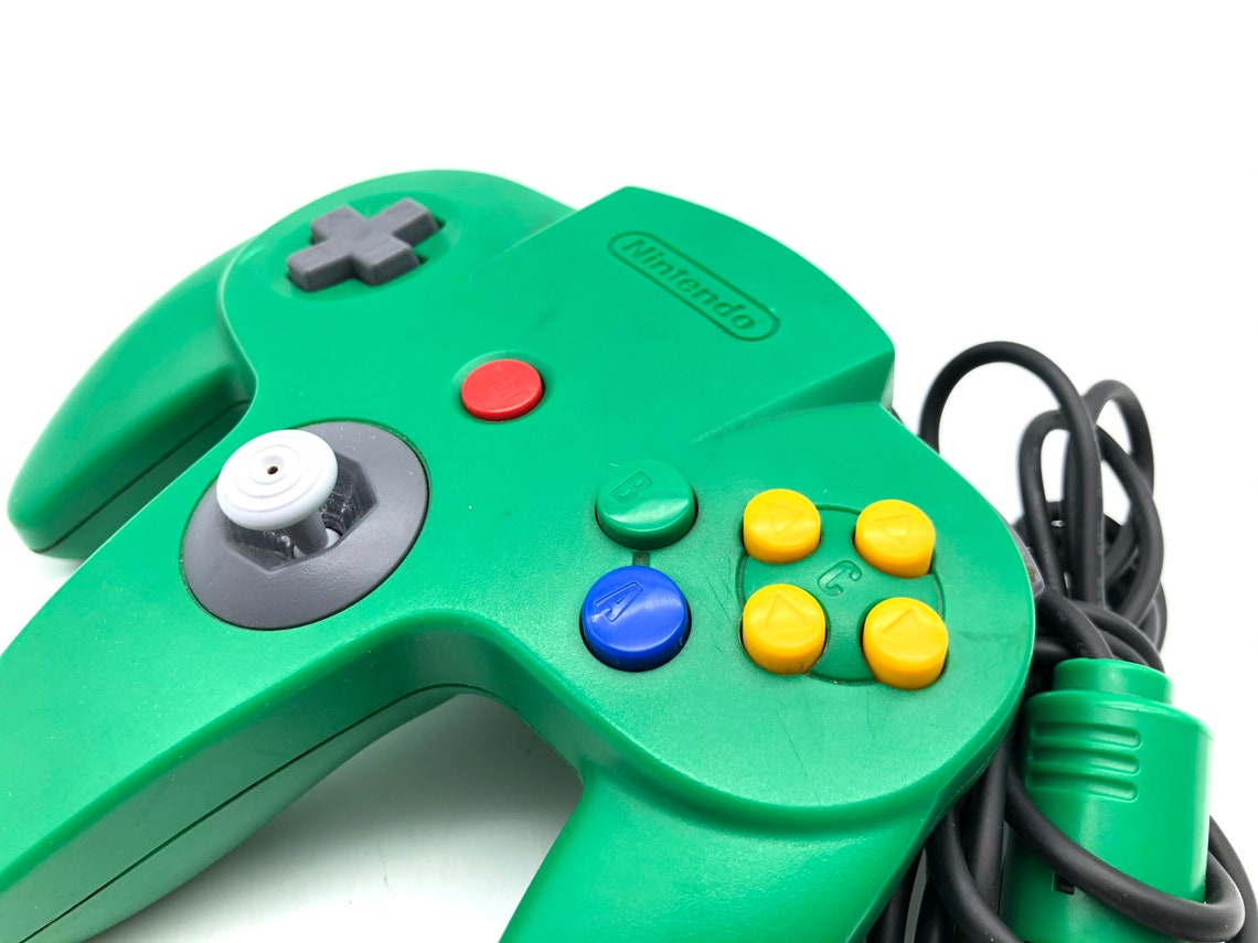 Green Official Nintendo 64 Controller N64 Tested Vintage - Etsy