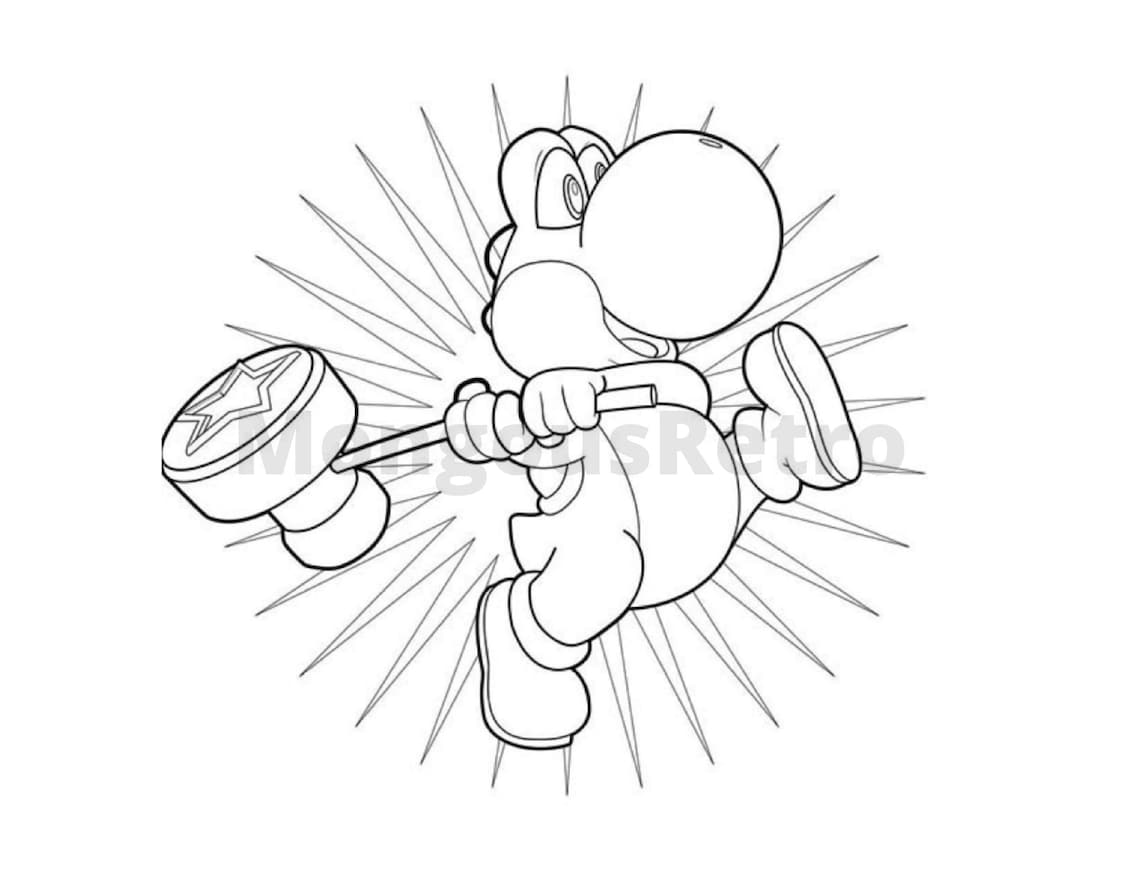 Super Mario Bros. Coloring Book Pages 40 Printable Pages for - Etsy Canada
