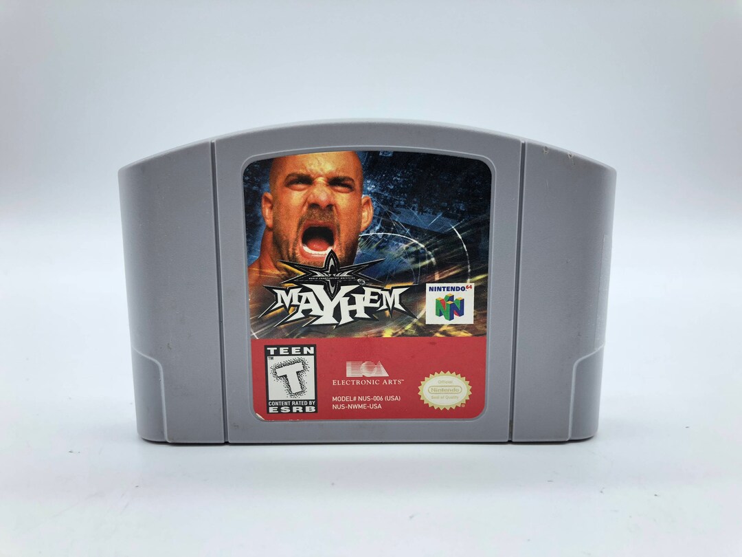 WCW Mayhem, 1998 | Nintendo64 | N64 | Original Video Game Cartridge ...