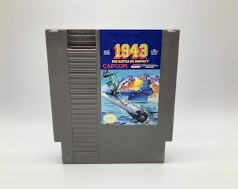 Vintage Nintendo NES 1943 the Battle of Midway 1988 Video Game Original ...