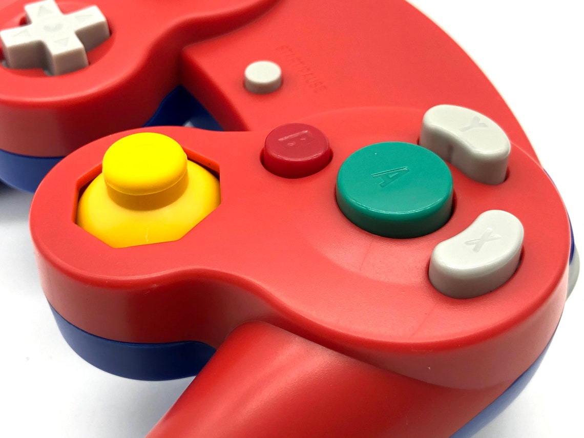 Nintendo Game Cube Red /blue and Green Blue Controller Gift - Etsy