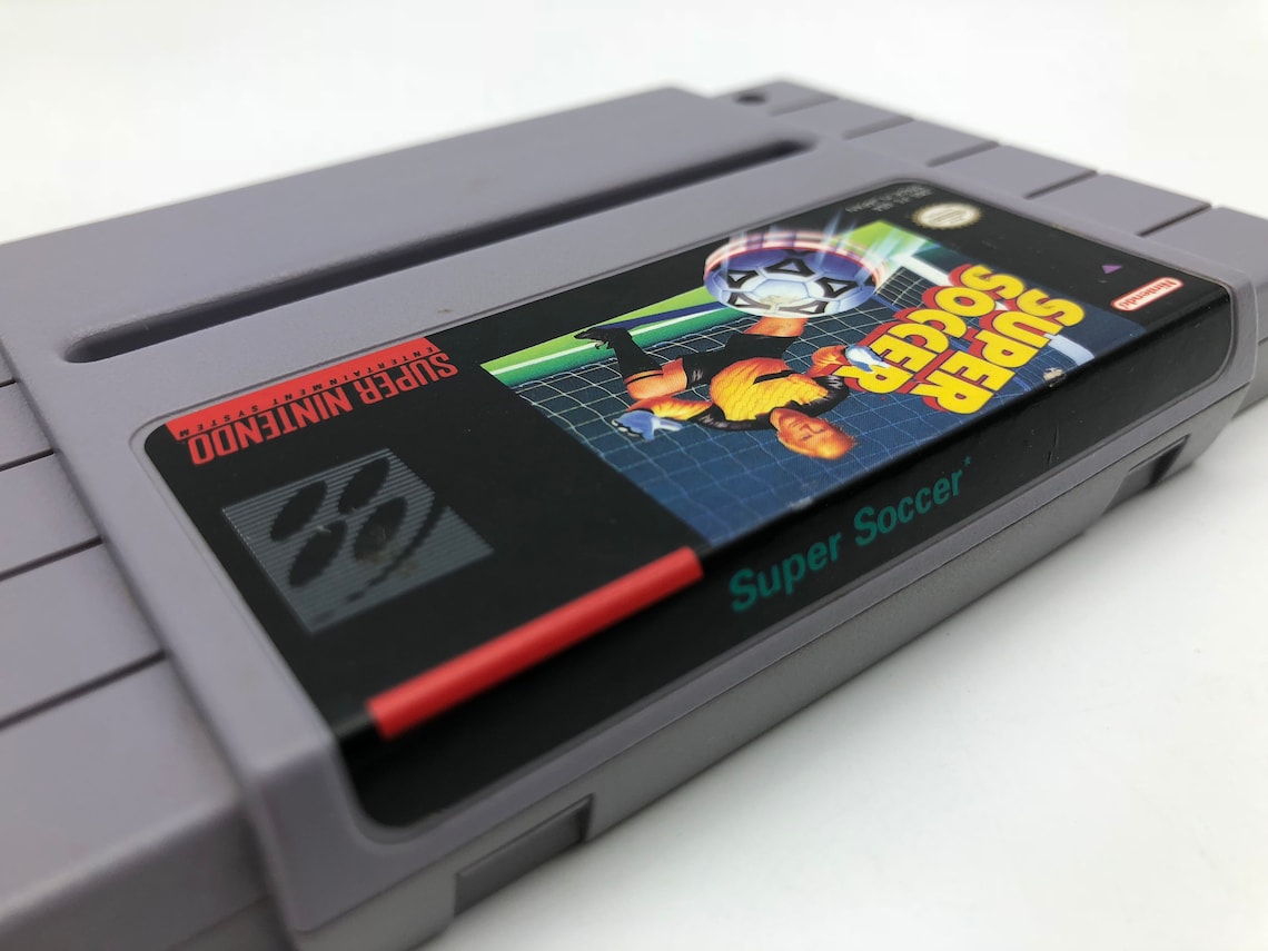 Super Soccer super Nintendo 1992 Vintage Video Game Tested | Etsy