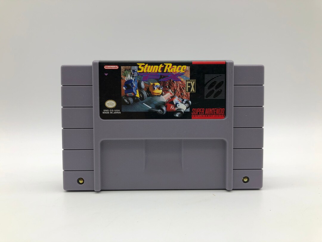 Stunt Race FX ( Super Nintendo, 1994) Racing, Vintage Video Games ...