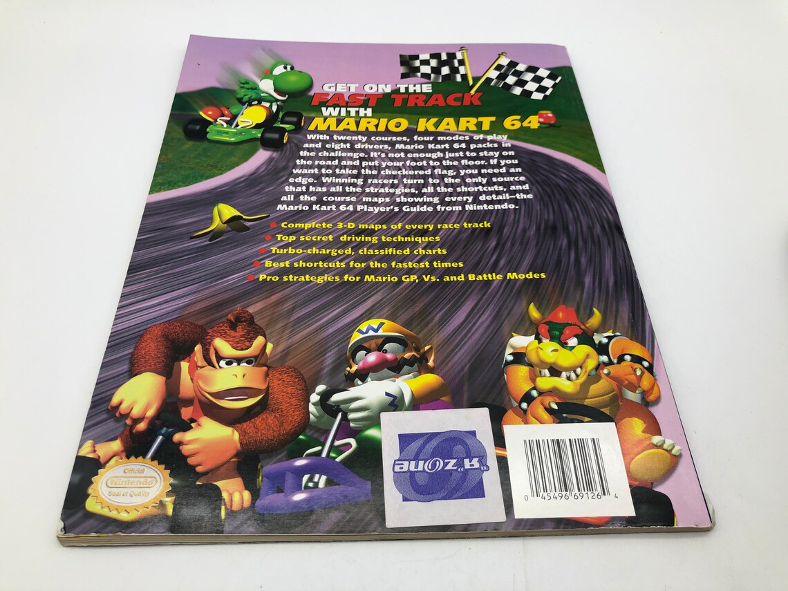 Nintendo Power Official Mario Kart 64 Strategy Guide - Etsy