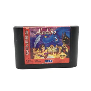 Disney's Aladdin (sega Genesis, 1993) Original Video Game Cartridge ...