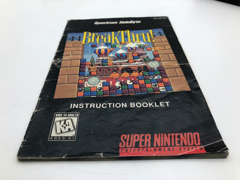 BreakThru Super Nintendo System 1994 Complete in Box | Etsy