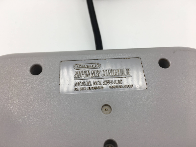 Original Super Nintendo Controller Gray SNES SNS-005 Fully | Etsy