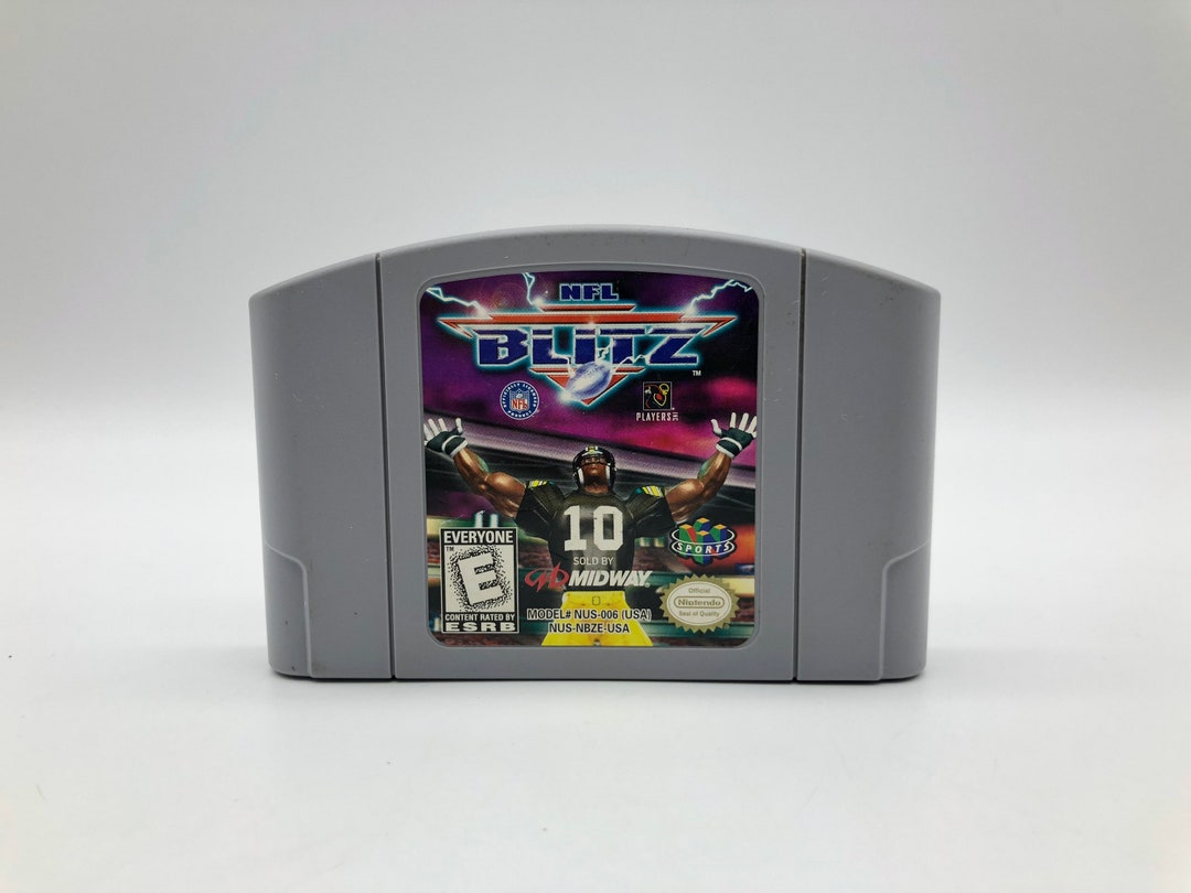 NFL Blitz, Nintendo 64, 1997 | N64 | Vintage Video Game Cartridge | NFL ...