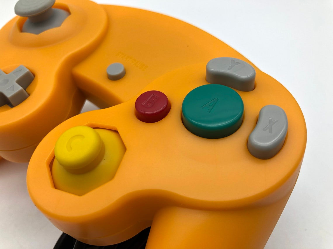 Nintendo Game Cube Controller Orange Wired Gamecube and Wii | Etsy
