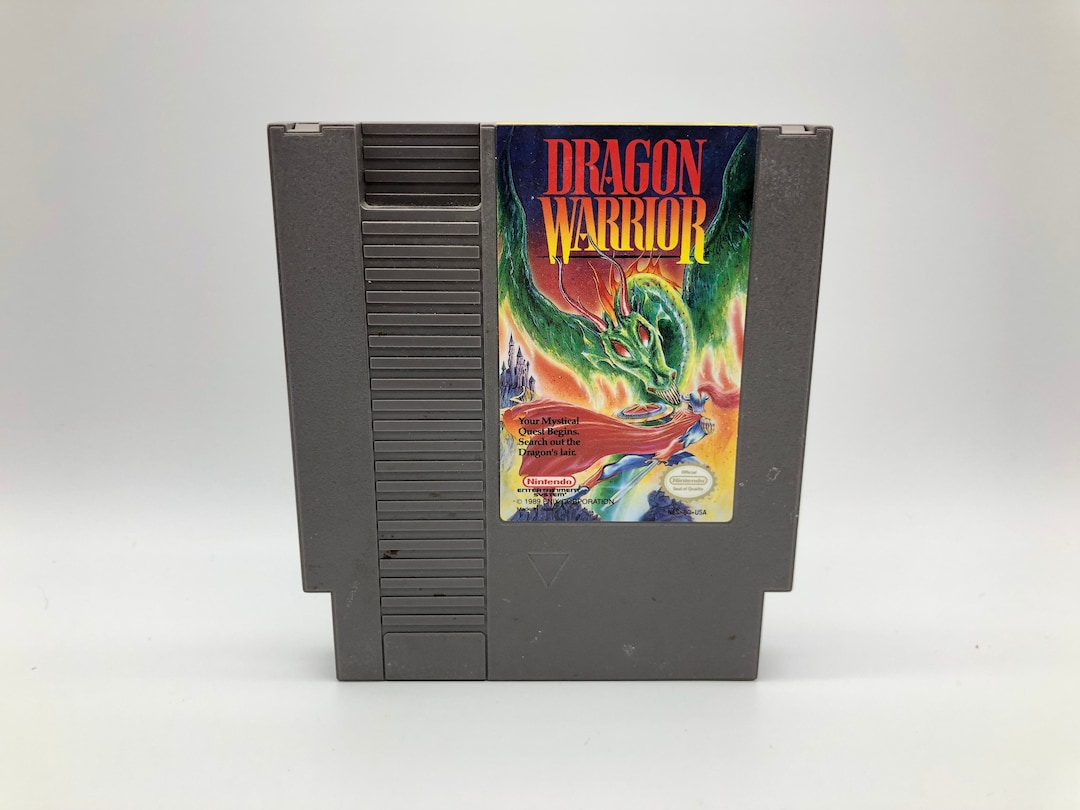 Dragon Warrior (nintendo Entertainment System, 1989) Vintage Video Game ...