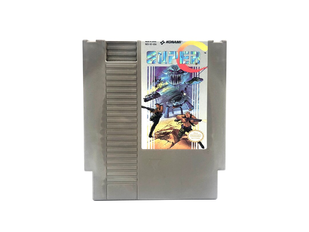 Contra Super C NES Cartridge: 1990 Vintage Arcade Game - Etsy