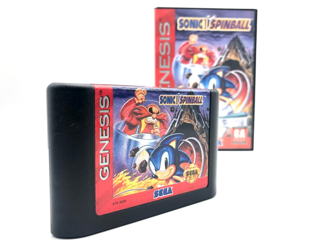 Sonic Spinball Sega Genesis 1993 Complete with case | Etsy