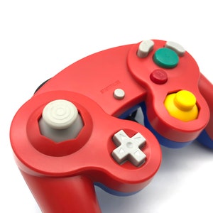 Nintendo Game Cube Red /blue and Green Blue Controller Gift Set, Mario ...