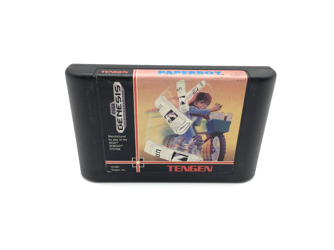 Paperboy Sega Genesis Game, 1991 Retro Cartridge - Etsy