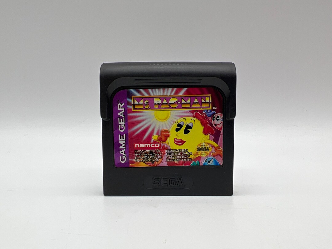 Ms. Pacman - Sega Game Gear - Original Game Cartridge - Etsy