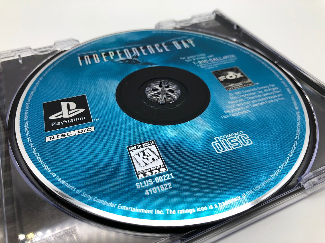 Independence Day (sony Playstation 1, 1997) Complete, Rare, Vintage ...