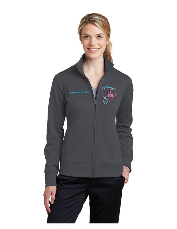 Pediatrics Speech Language Pathologist Fleece Jacket With ABC - Etsy