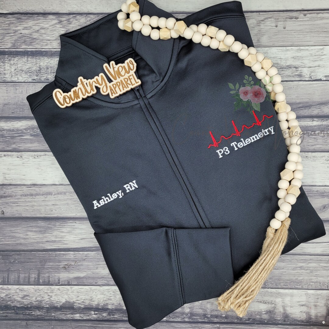 Womens or Unisex Telemetry Custom EKG Ecg Tracing on Stretch Sportwick ...