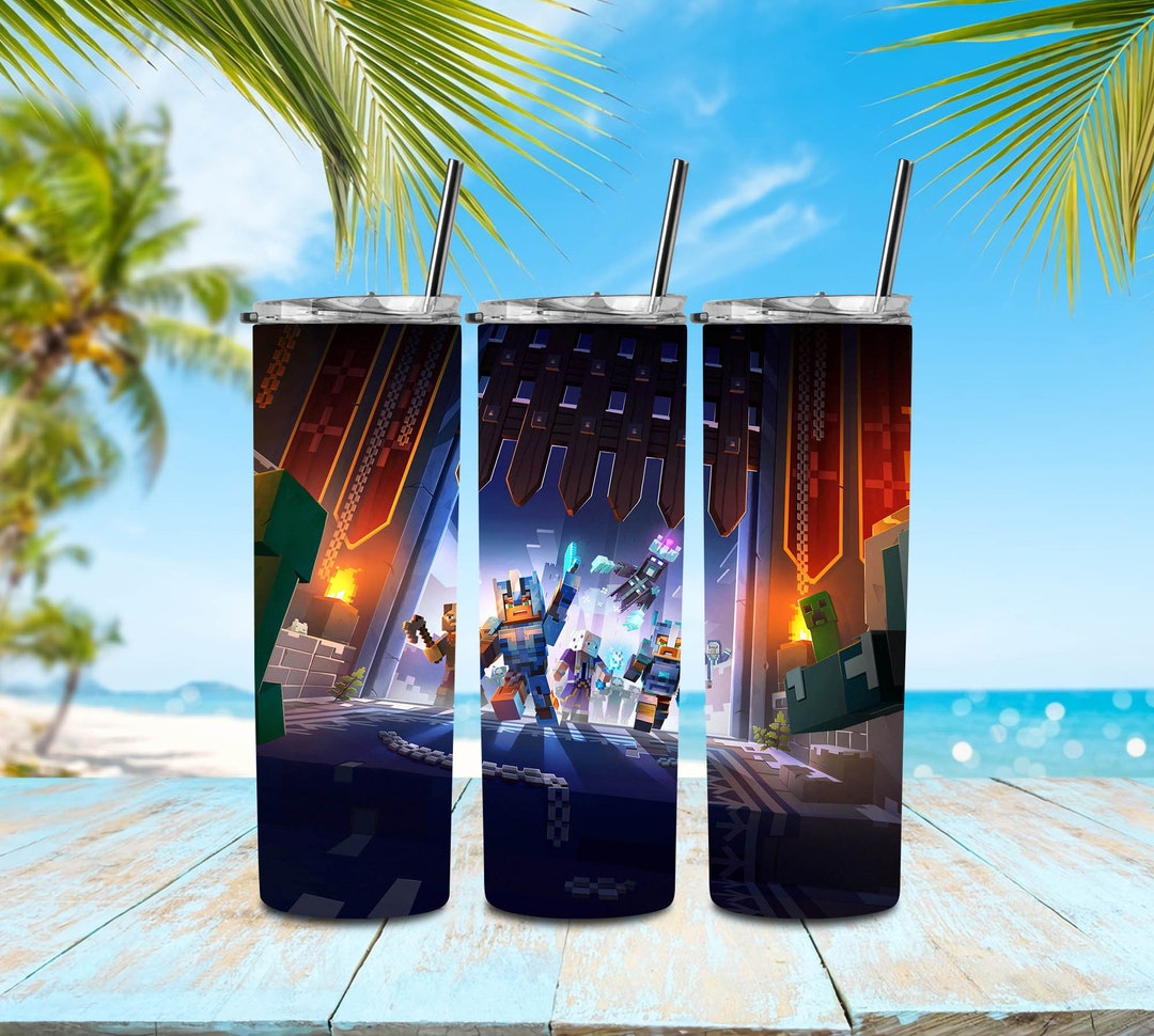 Straight Game Minecraft Sublimation Design Game 20 Oz Skinny - Etsy ...