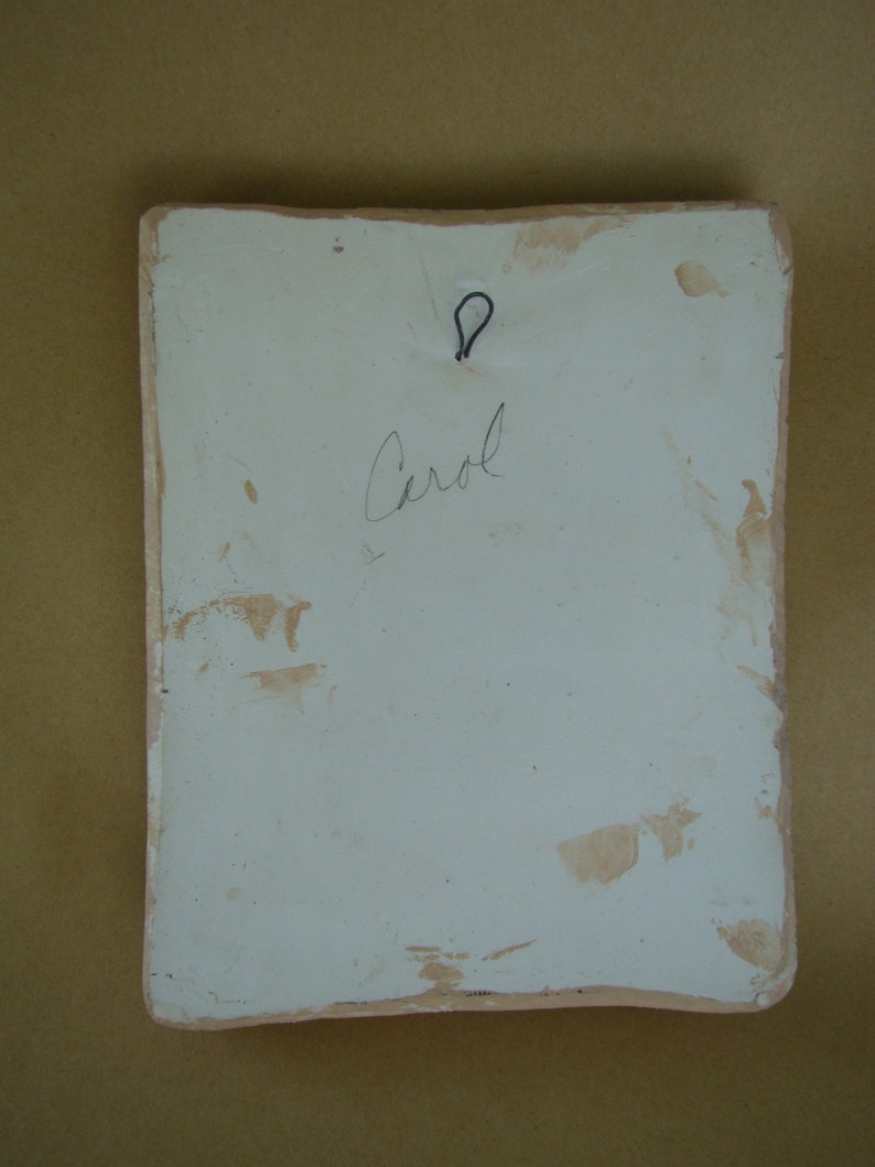 Vintage Carol Rardon Chalkware Plaque I Love You 1976 | Etsy