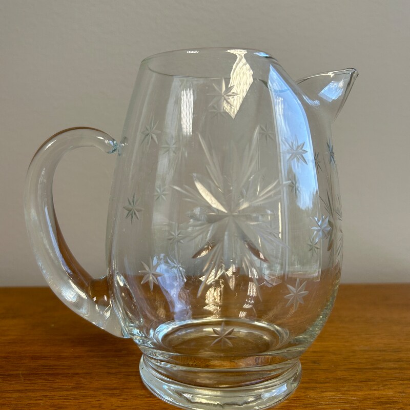 Vintage Etched Glass - Etsy