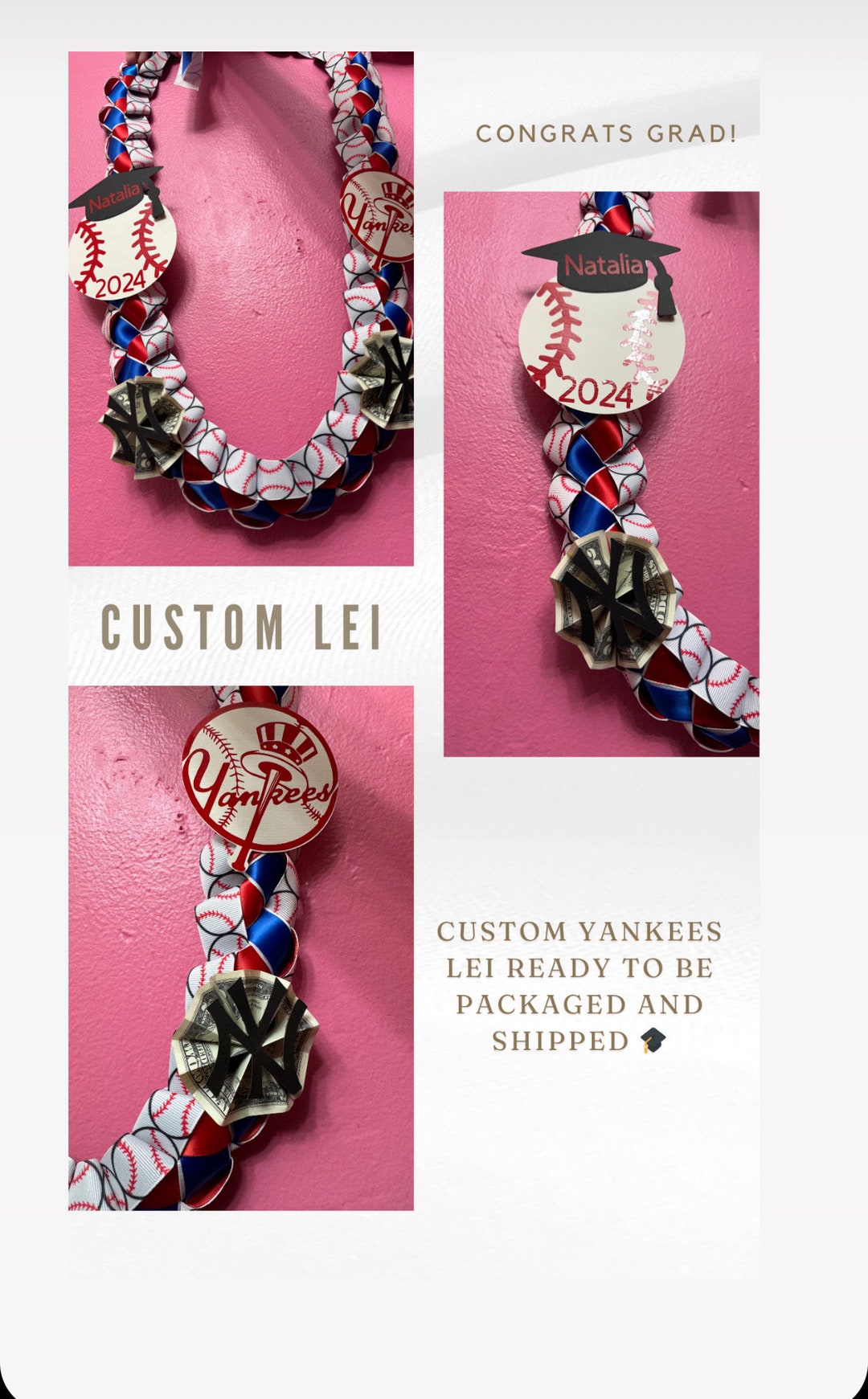 Personalized Theme Graduation Lei - Etsy