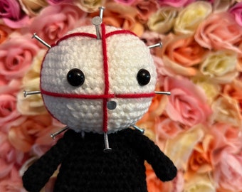 Tiny Pinhead Amigurumi Crochet Doll Hellraiser Horror Movie - Etsy