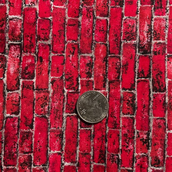 Brick Fabric - Etsy