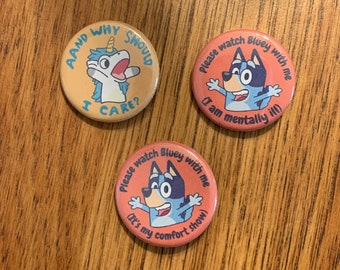 1.75 Bluey Buttons - Etsy