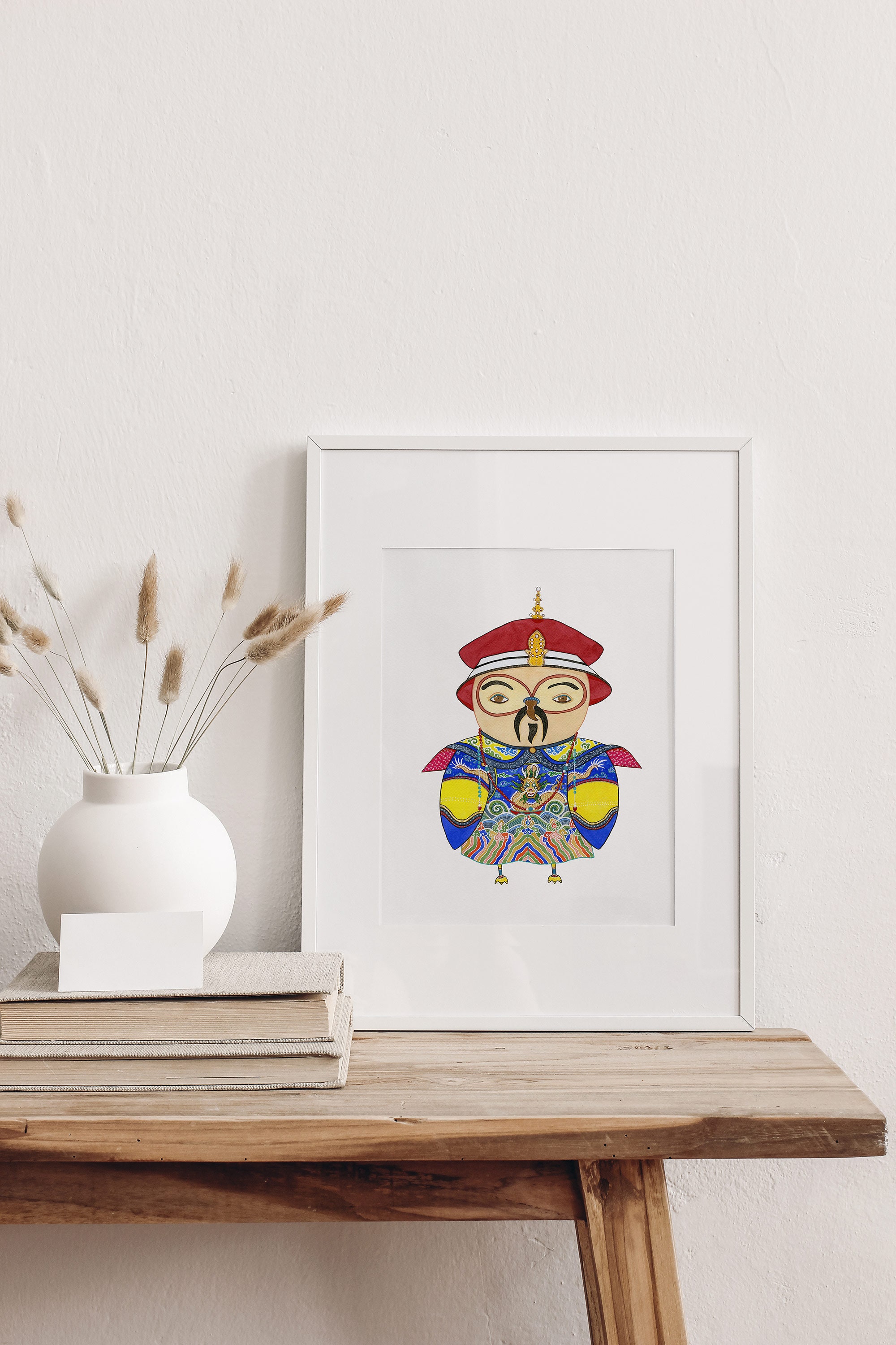 Chinese Emperor Owl, Watercolor Art Print, Watercolor Painting, Owl Art ...