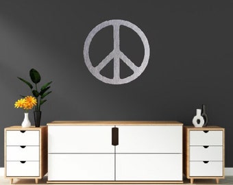 Metal Peace Sign Wall Art - Etsy