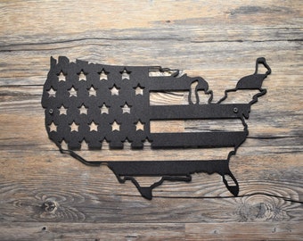 United States Metal Wall Art - Etsy