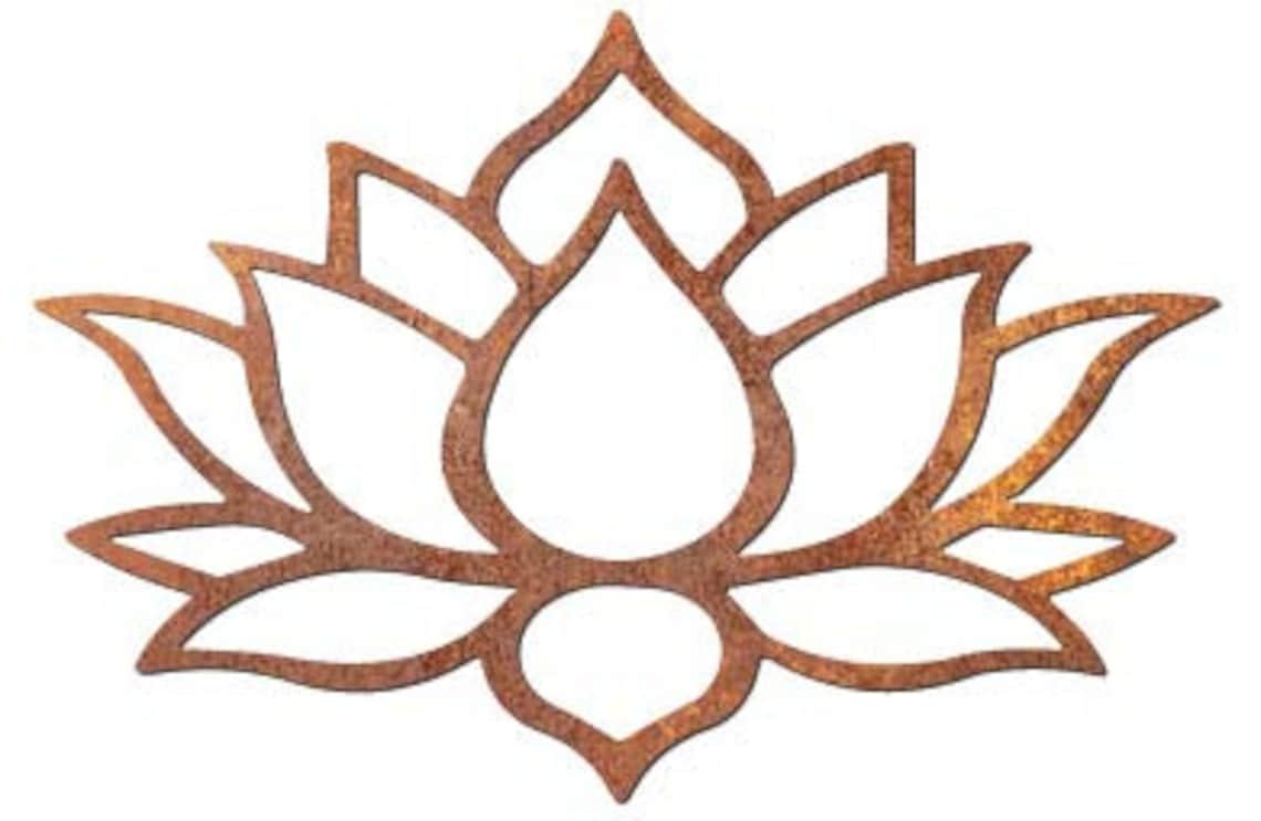 LARGE Metal Lotus Flower Metal Wall Hanging Art Decor Flower - Etsy