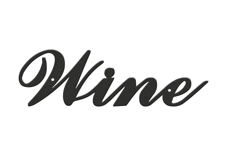 16 to 30 Wine Cursive Writing Wall Hanging Metal | Etsy