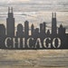 Chicago Skyline Home Wall Hanging Decor Art Various Sizes Steel Metal ...