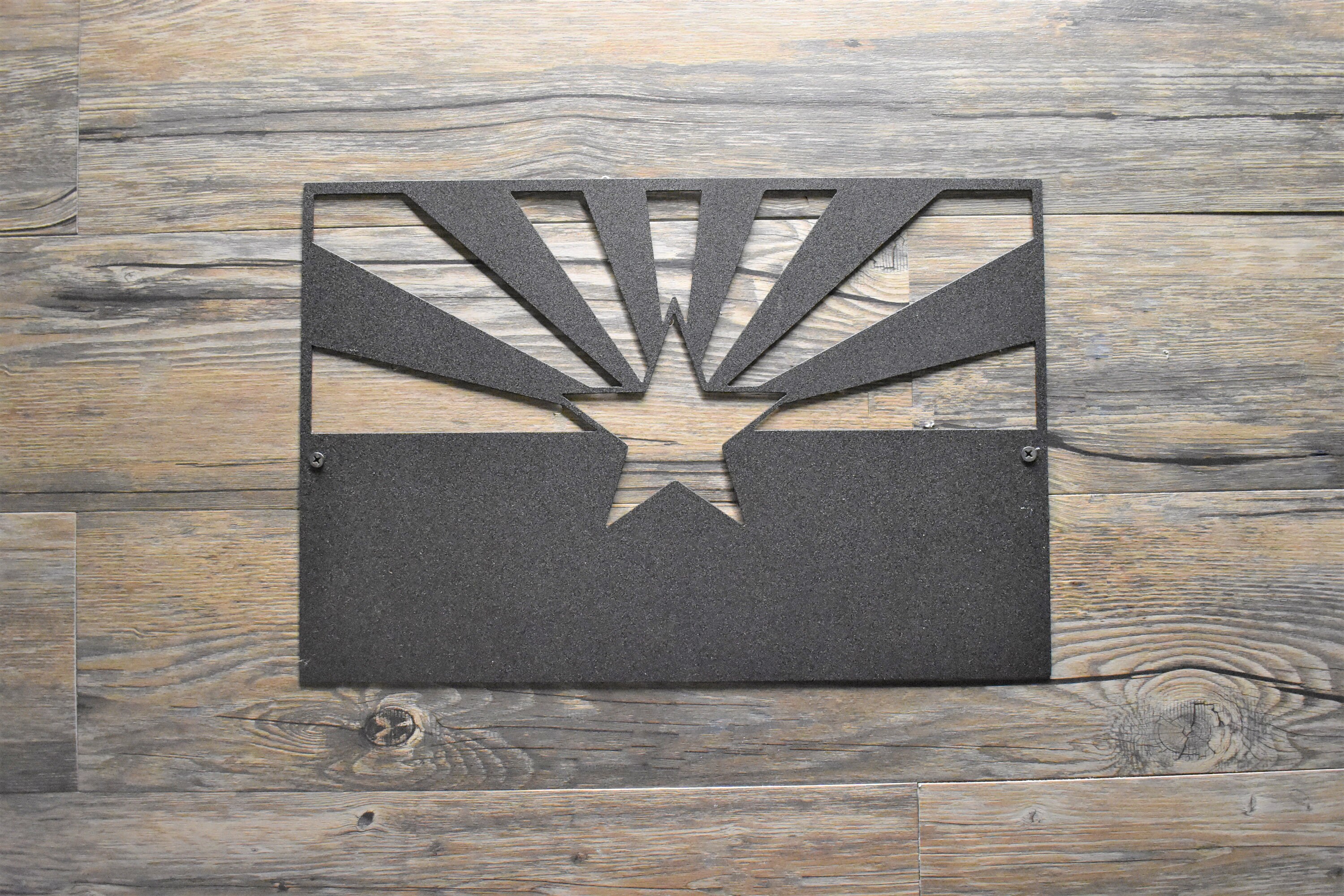 Large Arizona State Flag Metal Wall Hanging Decor Sign - Etsy