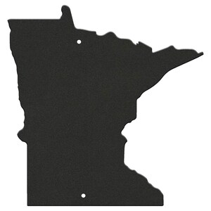Steel Minnesota State Outline Border Map Steel Metal Wall Art Wall ...