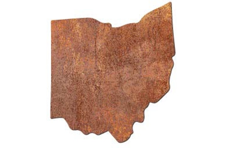 12 to 24 Ohio State Border Outline Sign Steel | Etsy