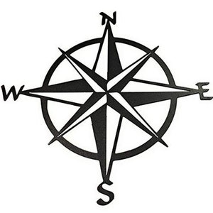 16 to 36 Nautical Star Compass Steel Wall Decor Wall Art Rustic Vintage ...