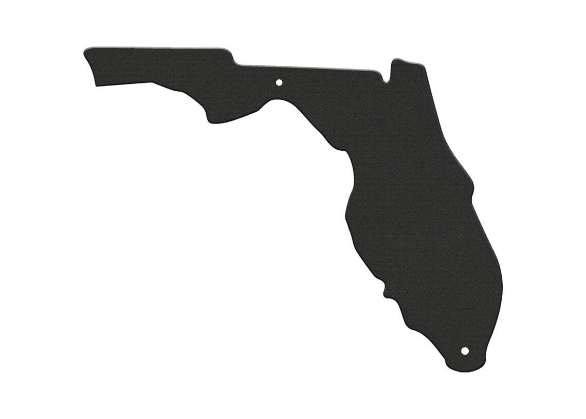 Metal Florida State Outline Border Steel Wall Art Sign Made in - Etsy