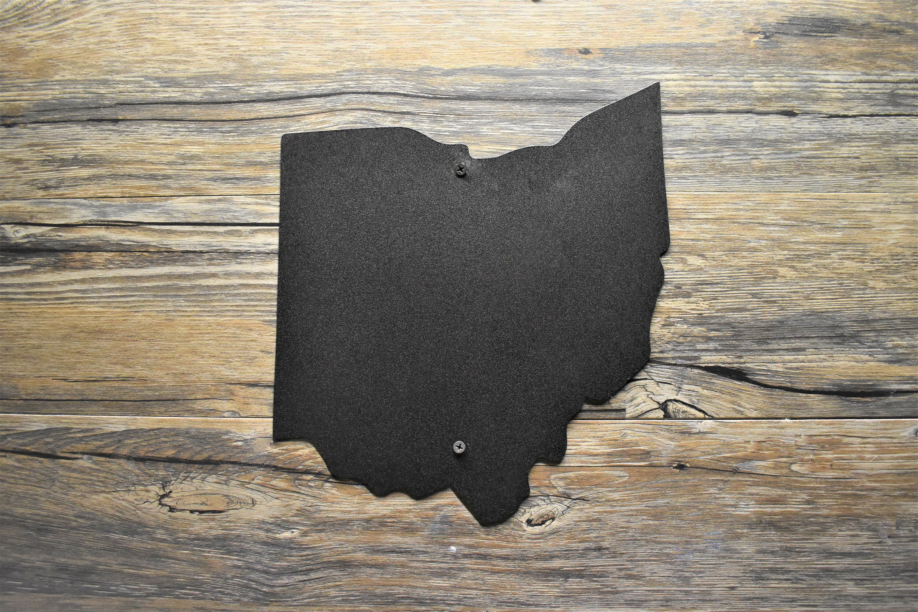 12 to 24 Ohio State Border Outline Sign Steel | Etsy