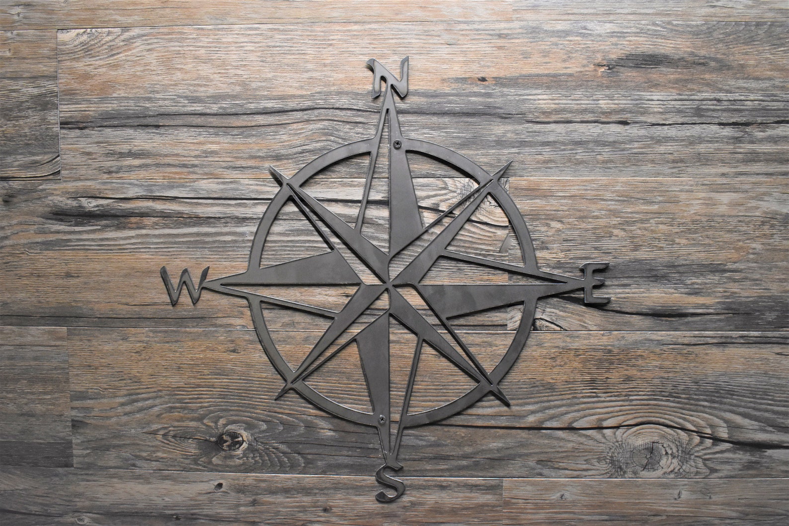 16 to 36 Nautical Star Compass Steel Wall Decor - Etsy
