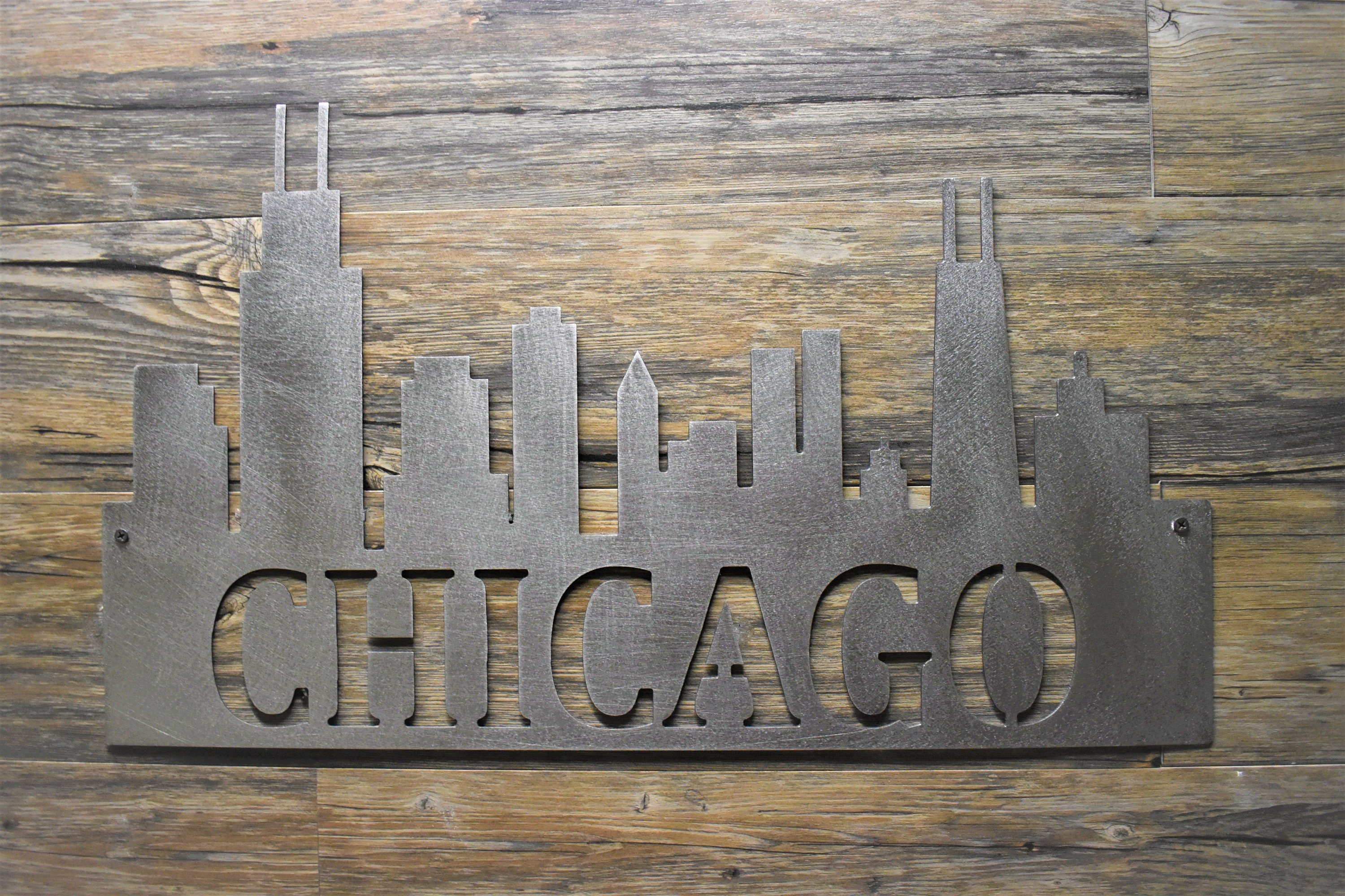 Chicago Skyline Home Wall Hanging Decor Art Various Sizes | Etsy