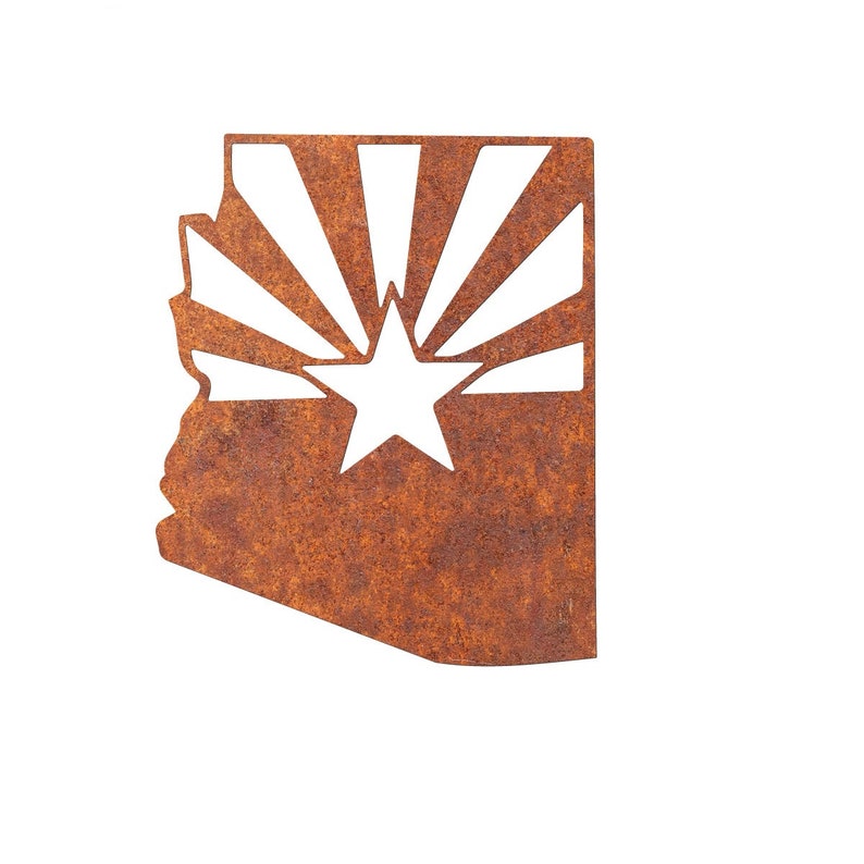 16 to 30 Arizona Outline State Flag Wall Art | Etsy